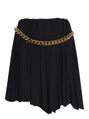 BALENCIAGA Balenciaga Chain Pleated Mini Skirt