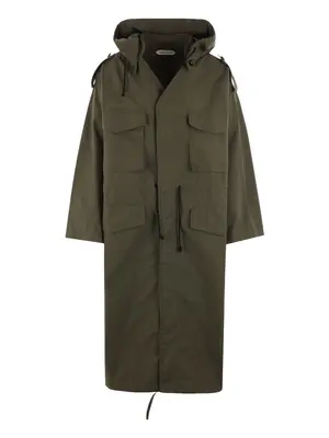 NAMACHEKO Multiple Pockets Long Coat - Green