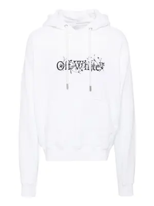 Off-White Bookish Flower Skate Hoodie - White