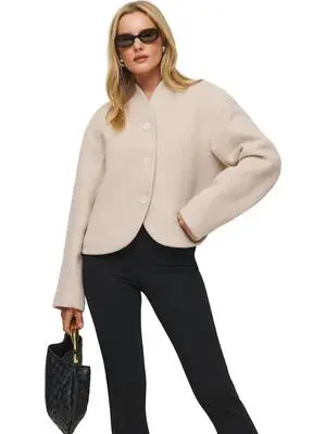 REFORMATION Owen Jacket - Ivory