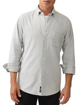 Rodd & Gunn Featherston Slim Fit Button Down Shirt Salt