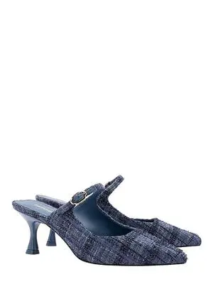 Larroude Ines Pointed Pumps - Blue