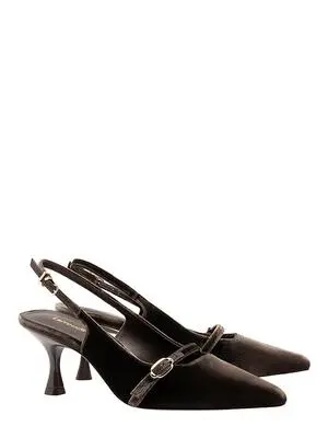 Larroude Ines Slingback Pumps - Expresso