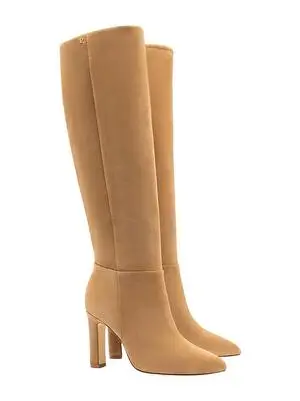Larroude Cindy Knee High Boots - Peanut