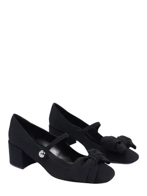 Valentino Garavani 55mm Bow-detailed Mary Jane Pumps - Black