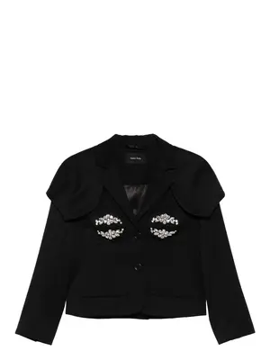 Simone Rocha Crystal-embellished Jacket - Black