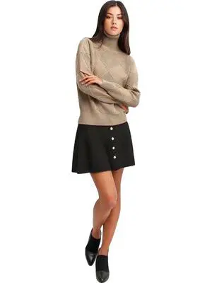 BELLE & BLOOM The Academy Turtleneck Jumper - Oat
