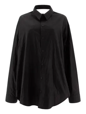 Balenciaga Suspended Shirt-effect Dress - Black