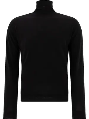 John Smedley Cherwell Turtleneck Sweater - Black