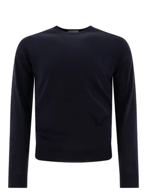 John Smedley Lundy Crew-neck Sweater - Blue