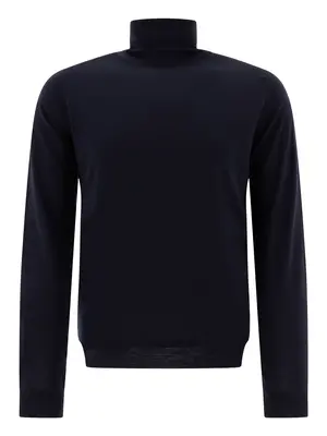 John Smedley Cherwell Turtleneck Sweater - Blue
