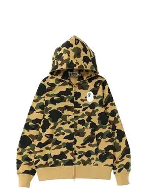 A BATHING APE 1st Camo Full Zip Hoodie - Yellow