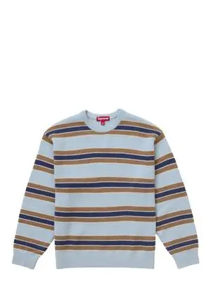 Supreme Cashmere Striped Sweater - Blue Stripe