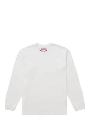 Supreme Embroidered Collar Top - White