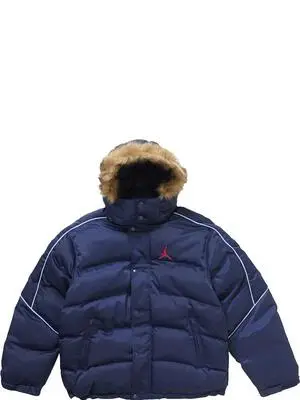 Supreme Puffer Jacket - Navy Blue