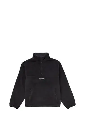 Supreme Polartec Shearling Reversible Pullover (fw24) Black