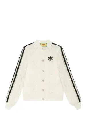 Gucci X Adidas Mohair Knit Cardigan - Ivory