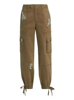Cinq À Sept Zola Embellished Jogger Pants - Olive