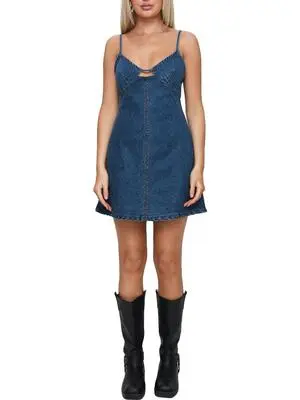 PRINCESS POLLY Princess Polly Arwen Denim Mini Dress
