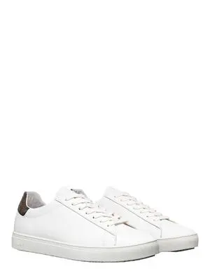 Clae Bradley Leather Sneaker - White Leather Olive Night
