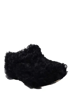ZIGI Fauna Genuine Shearling Platform Clog Slipper - Black
