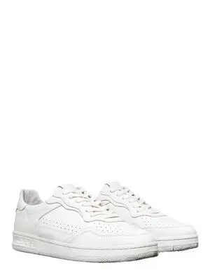 Clae Haywood Leather Sneakers - Triple White Leather