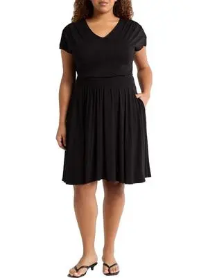 Universal Standard Piper Stretch Jersey Dress - Black
