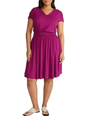 Universal Standard Piper Stretch Jersey Dress - Rothko Purple