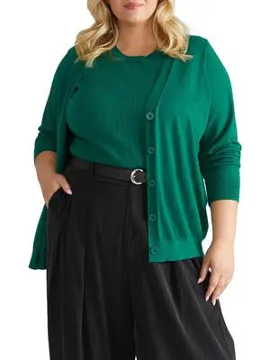 Universal Standard Cosmo Cardigan - Aventurine Green