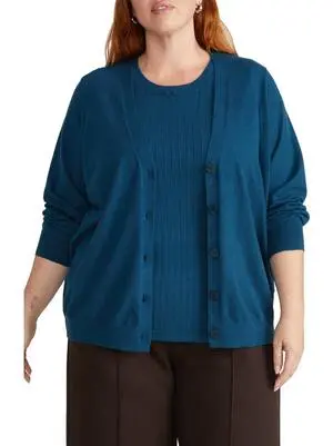Universal Standard Cosmo Cardigan - Deep Teal