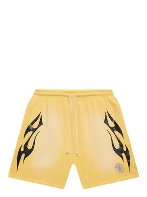 HELLSTAR Flame Shorts - Yellow