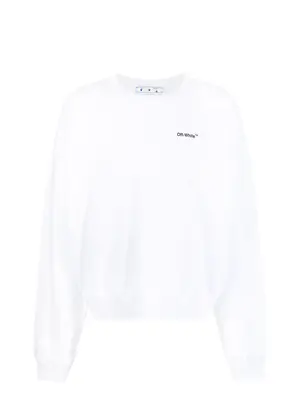 Off-White Caravaggio Arrow Over Crewneck - White
