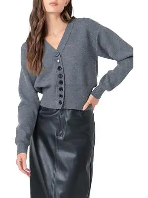 GREY LAB Grey Lab Drop Shoulder Crop Cardigan