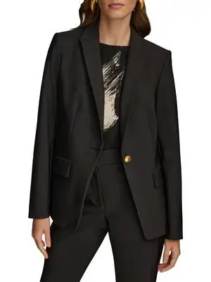 Donna Karan New York One-button Blazer - Black