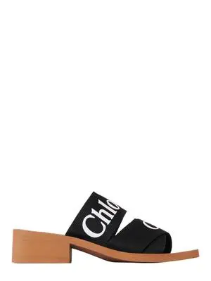 Chloé CHLOÉ Woody Heeled Mule Eggshell