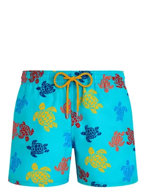 Vilebrequin Multi Turtle-print Swim Shorts - Carribean