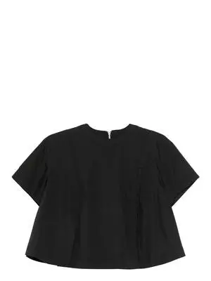 Sacai Pleated T-shirt - Black