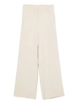 PT TORINO Twill Palazzo Pants - Neutrals