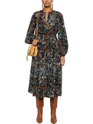 Ulla Johnson Aurelie Midi Dress - Black