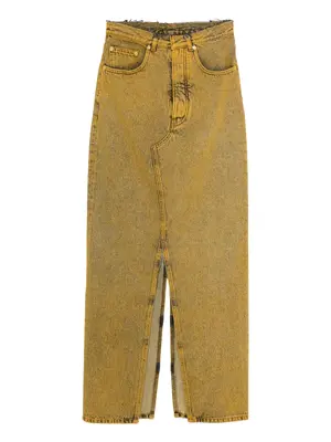 MAISON MARGIELA Denim Maxi Skirt - Yellow