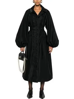 Cecilie Bahnsen Orah Trench Coat - Black