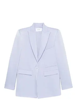 Alex Perry Satin Crepe Blazer - Blue