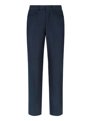 TOM FORD Tailored Cotton Trousers - Blue