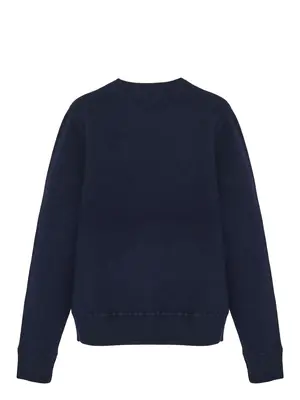 YVES SALOMON Two-tone Knit Jumper - Blue
