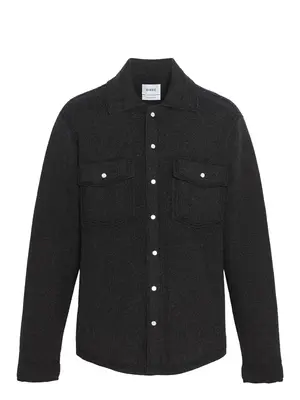 BARRIE Knitted Overshirt - Black
