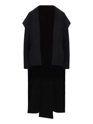 Yohji Yamamoto Open-front Coat - Black