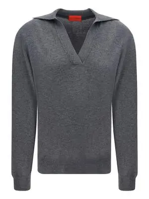 WILD CASHMERE V-neck Sweater - Grey