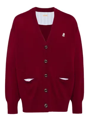 UNDERCOVERISM Sheep Patch Cardigan - Red
