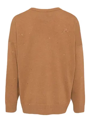UNDERCOVERISM Cross-embroidered Jumper - Neutrals