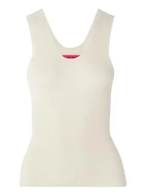 THE ELDER STATESMAN Delicash Cashmere And Silk-blend Tank - White